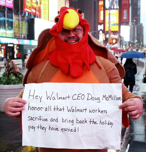 Santa goes on strike, demands Walmart bring back holiday pay – People's ...