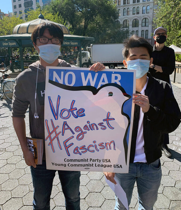 Communist Party election campaign says stop Trump with a # ...