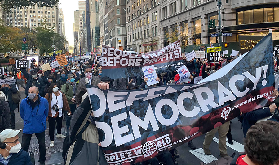 Unionists, allies demonstrate nationwide demanding ‘count every vote ...