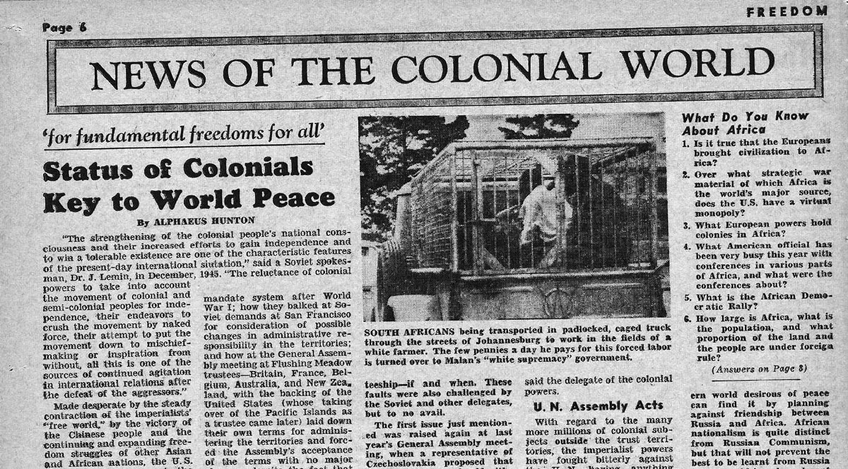 Alphaeus Hunton: A life devoted to equality, liberation, and ...