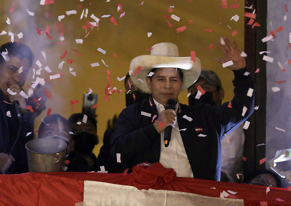 Peru solidarity: Activists show support for Castillo at OAS ...