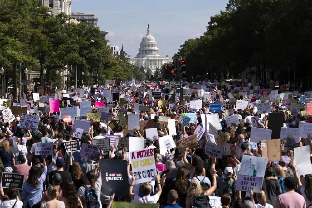 Mass marches nationwide support reproductive choice, blast Texas and ...