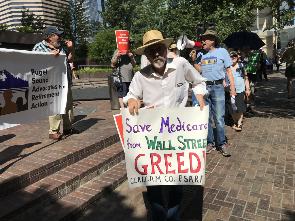 Protest demands Biden administration terminate Medicare privatization ...