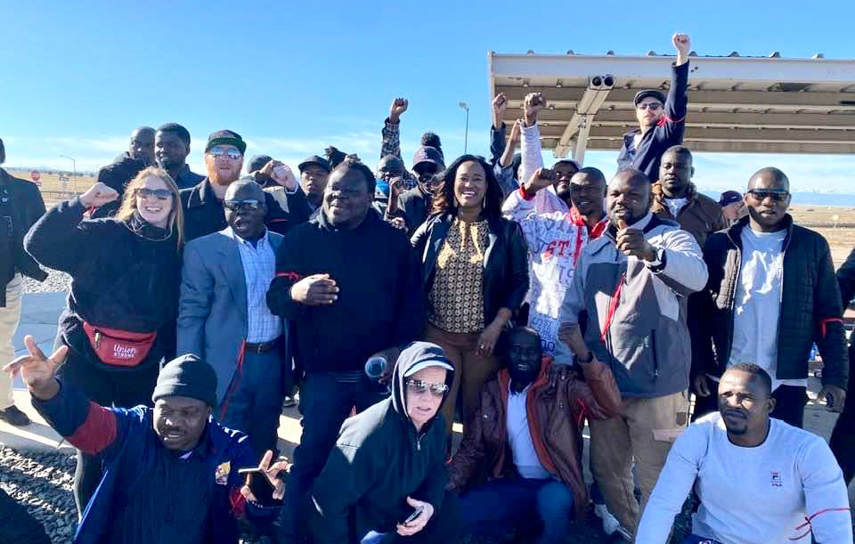 Colorado Lyft and Uber drivers strike at Denver International Airport ...