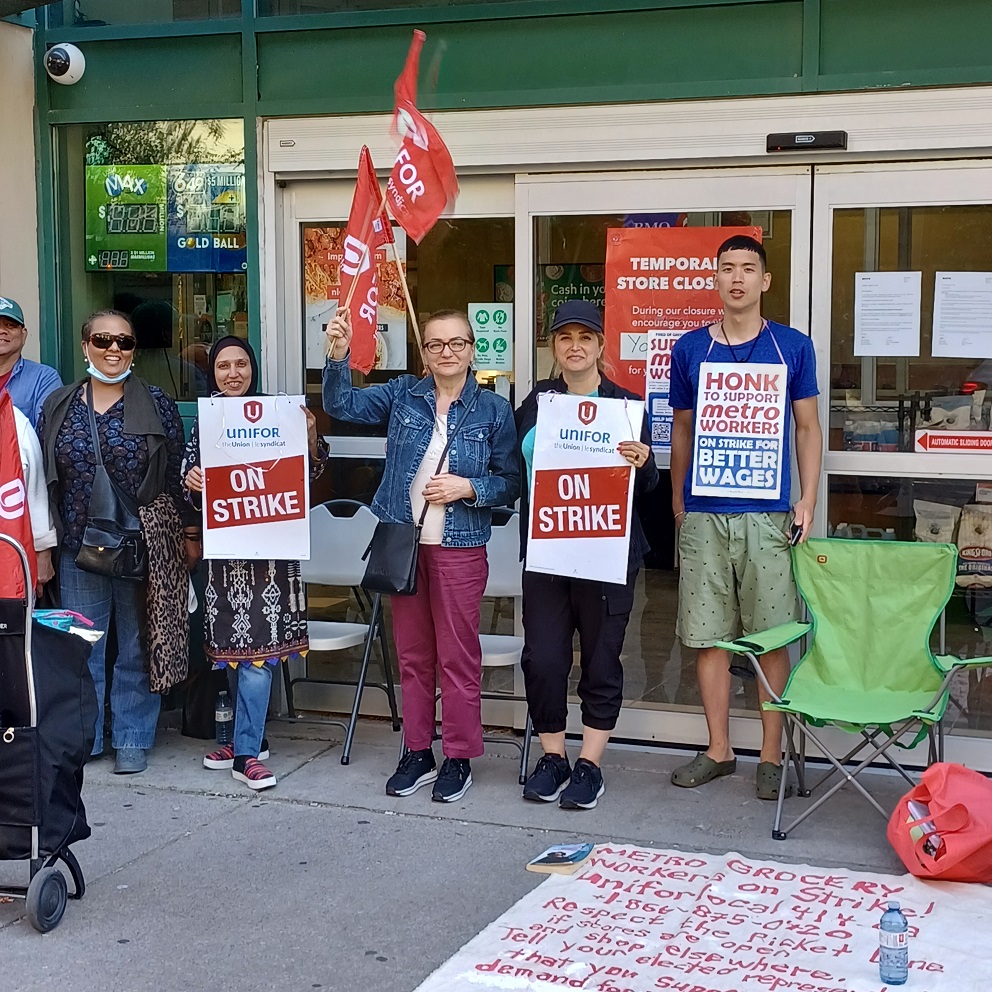 Toronto grocery workers strike for living wage, turning down union ...