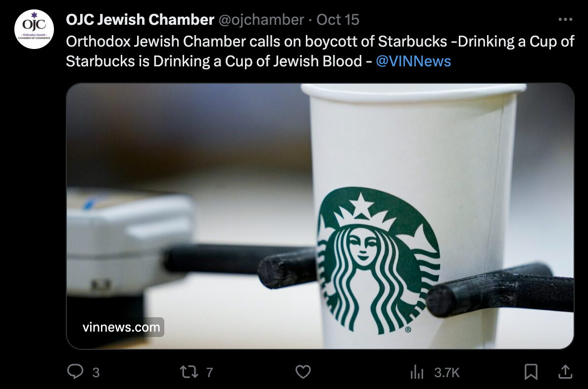 Starbucks exploits Gaza war to step up union-busting – People's World