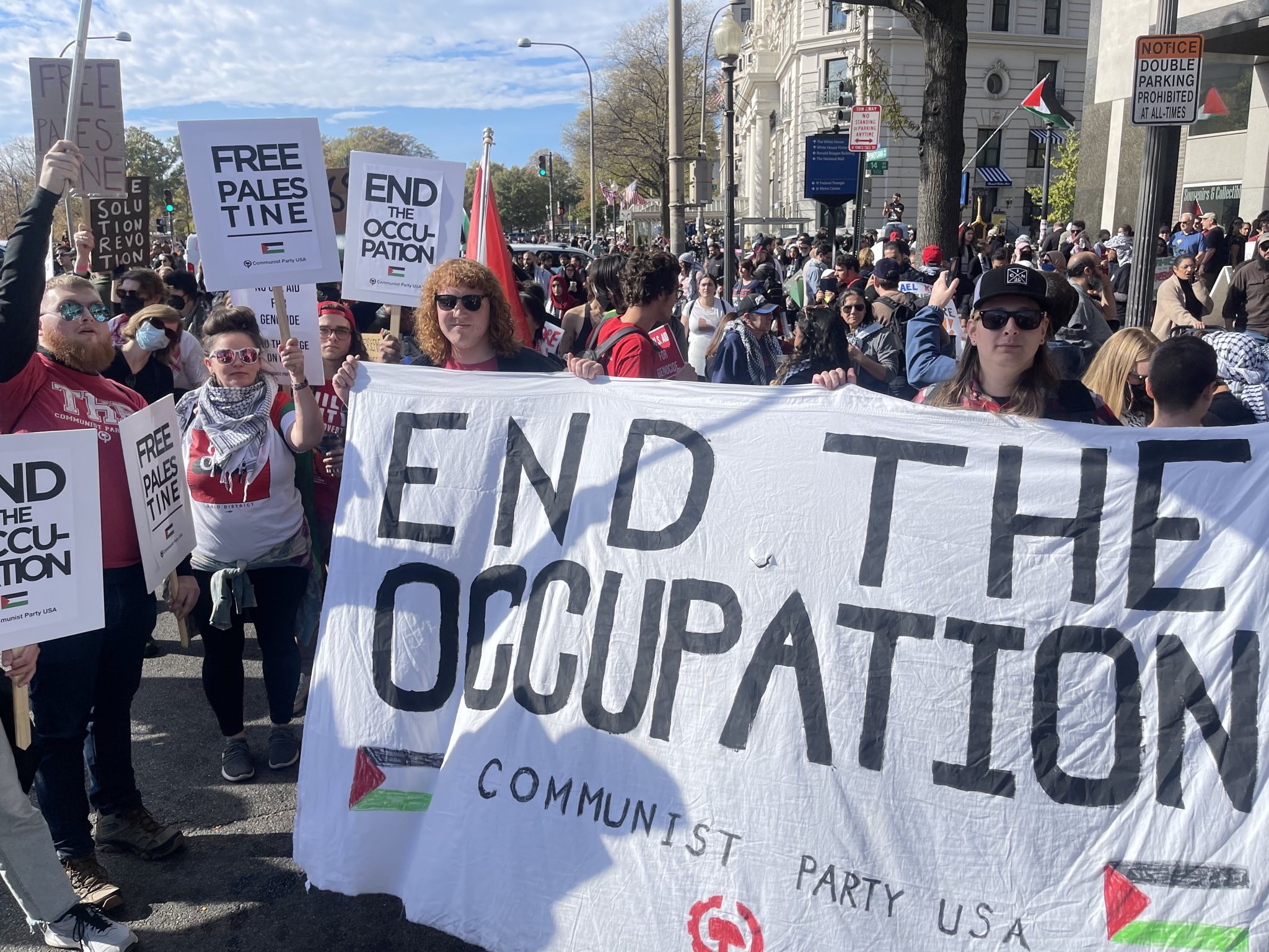 Tens of thousands march in D.C., worldwide for ceasefire in Gaza ...