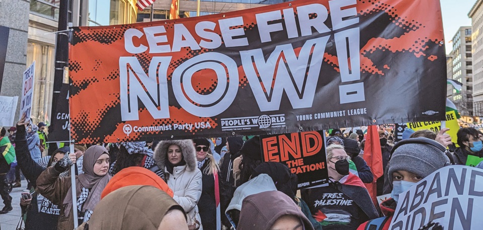 D.C. demonstrators demand: ‘Ceasefire Now!’ – People's World