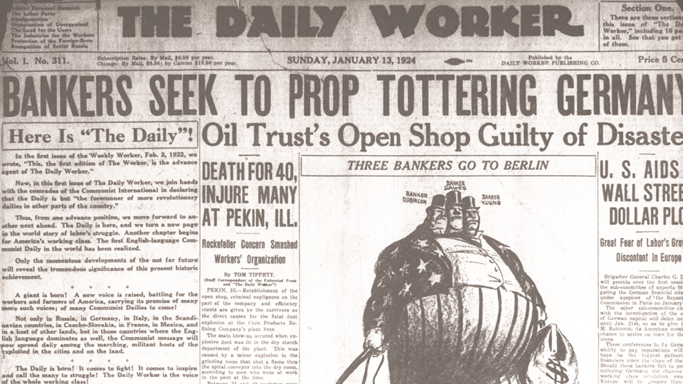 Our first issue – January 13, 1924 – People's World