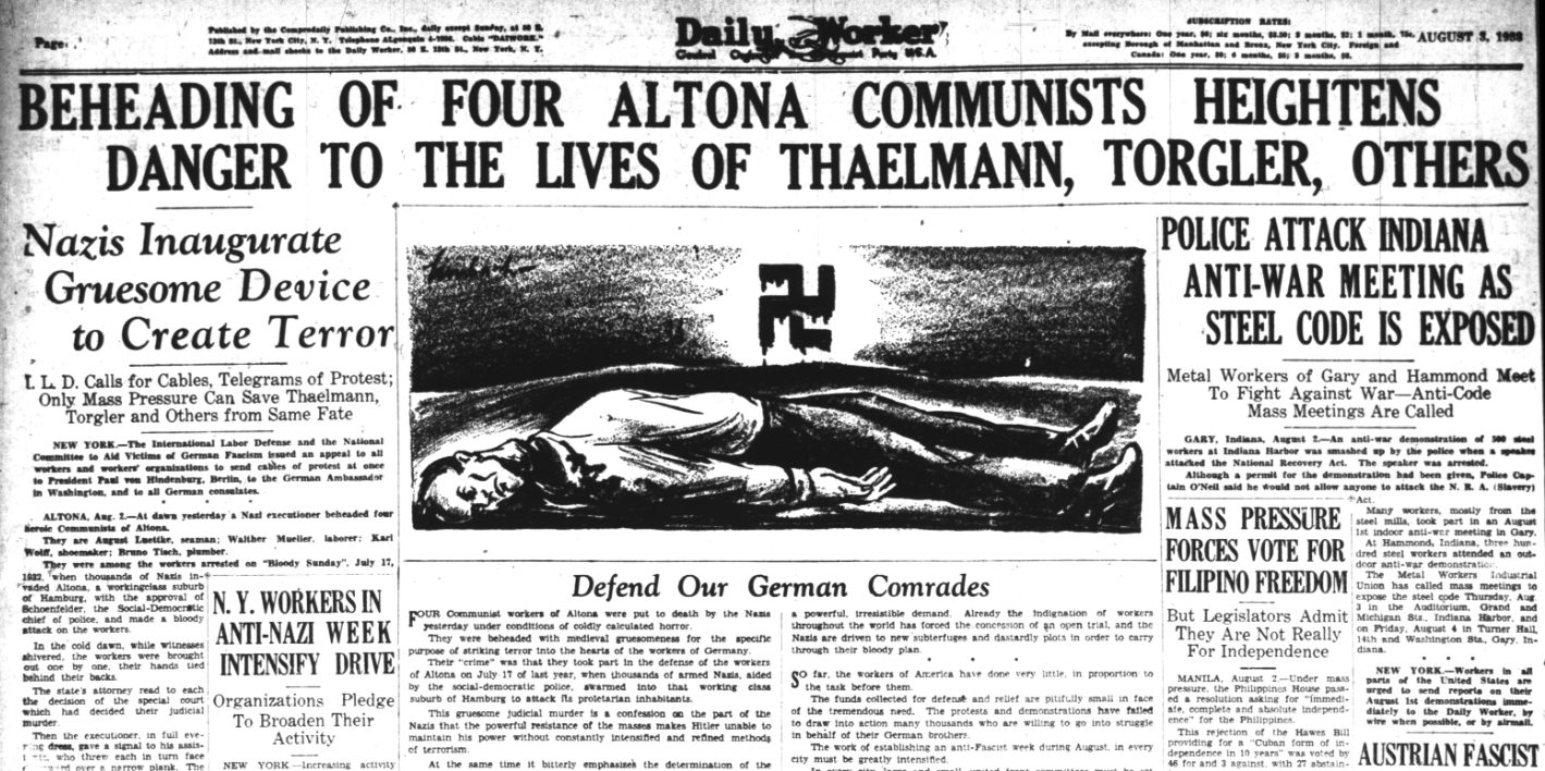 Daily Worker 1933: Nazis open first concentration camp – to hold ...