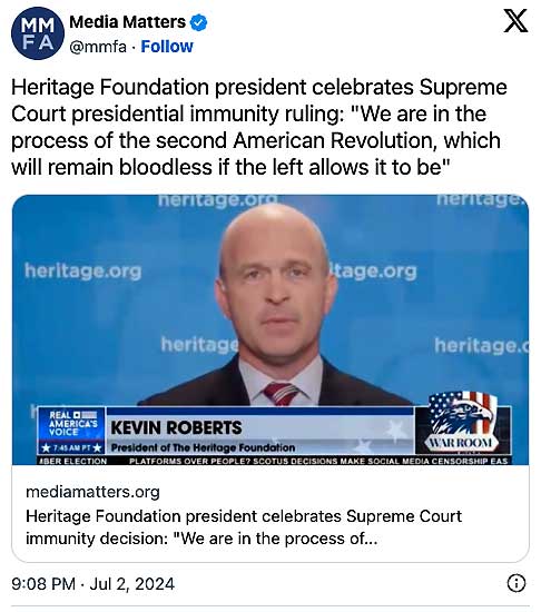 Architect of Project 2025 cheers U.S.’ march toward dictatorship ...