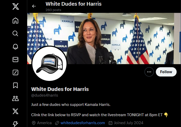 White Dudes for Harris: We reject MAGA racism and misogyny – People's World
