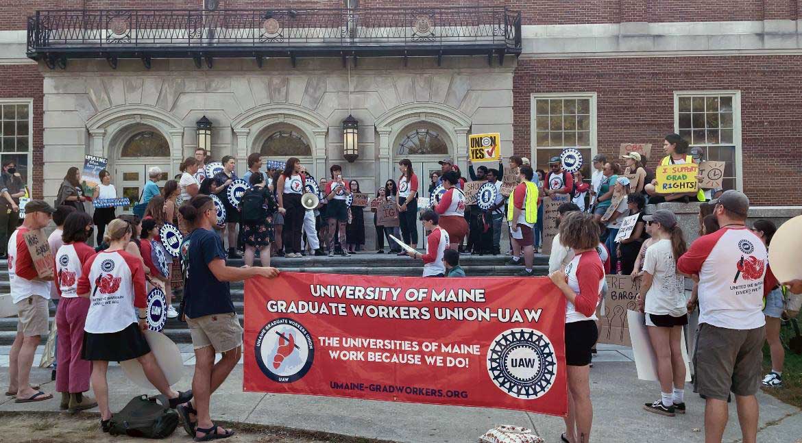 Univ. of Maine grad students want contract, but administrators are no-shows at negotiations ...