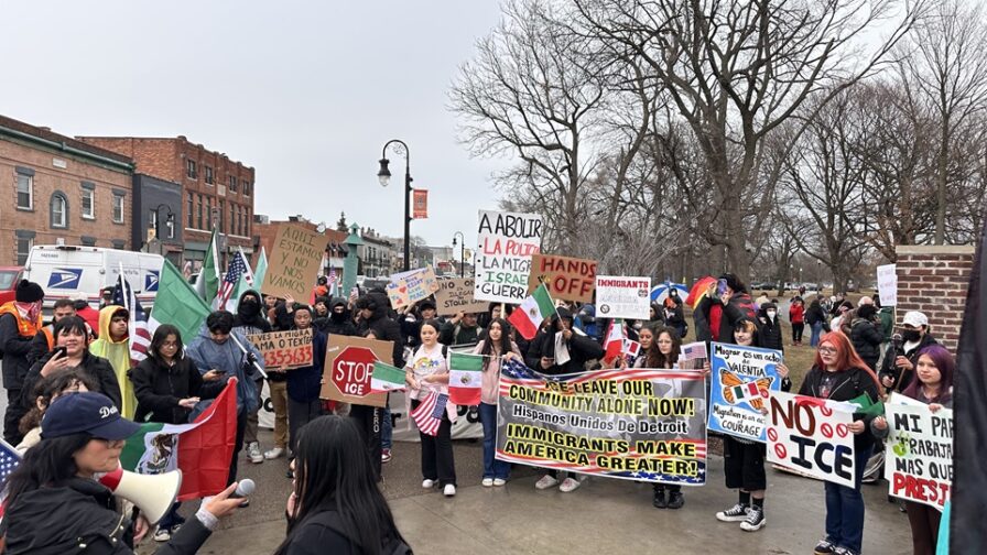Detroit rallies for immigrants’ right to live and work in peace ...