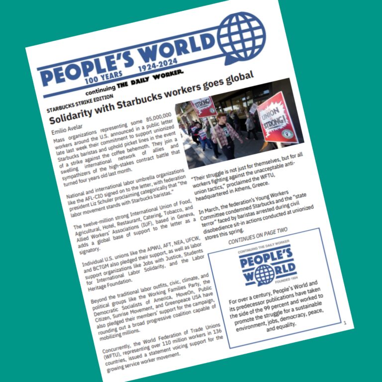 Unionized Starbucks baristas on nationwide strike – People's World