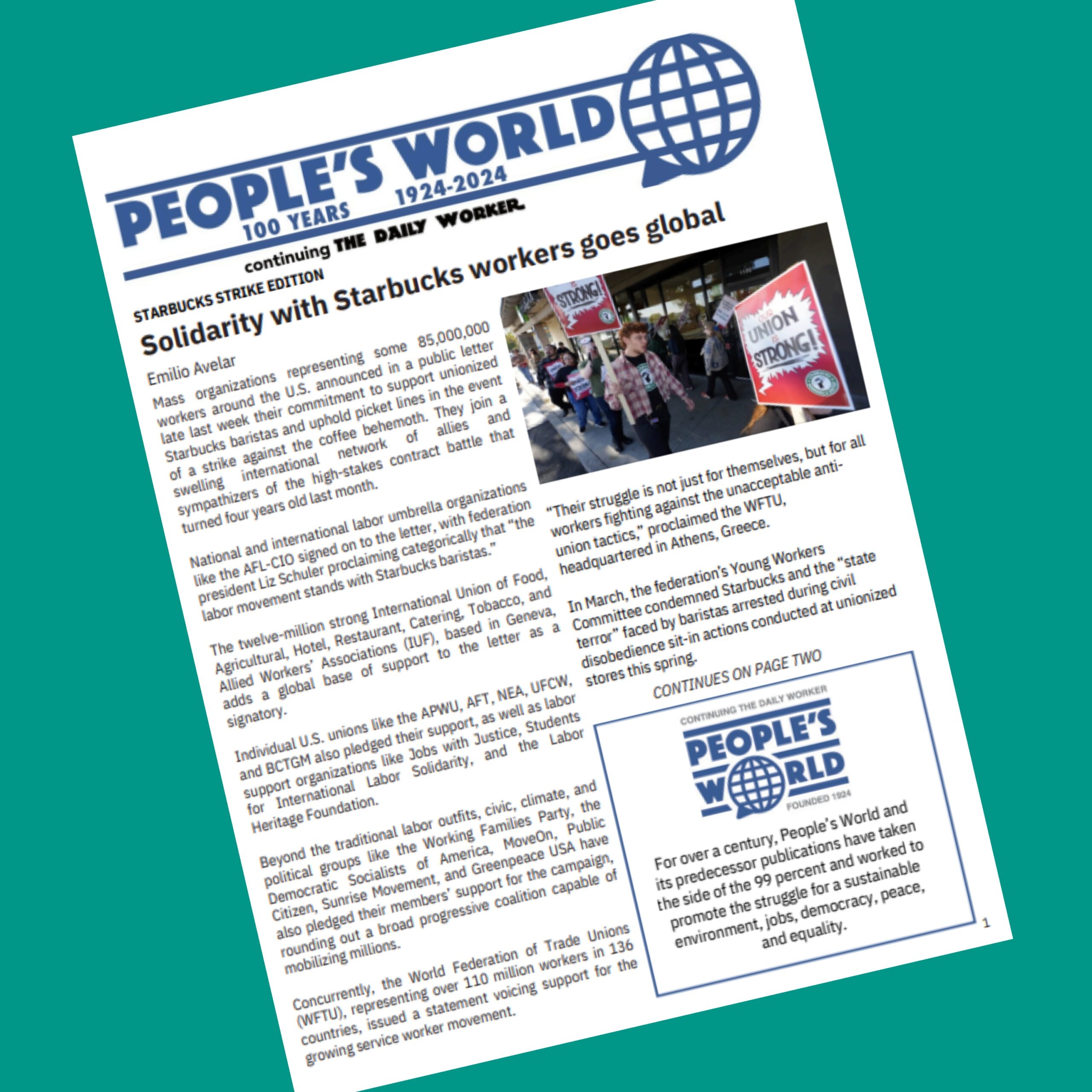 Nationwide Starbucks strike authorized to begin November 13 – People's ...