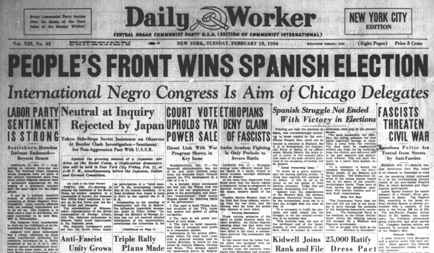 Spain’s Popular Front at 90: The anti-fascist struggle that changed the ...